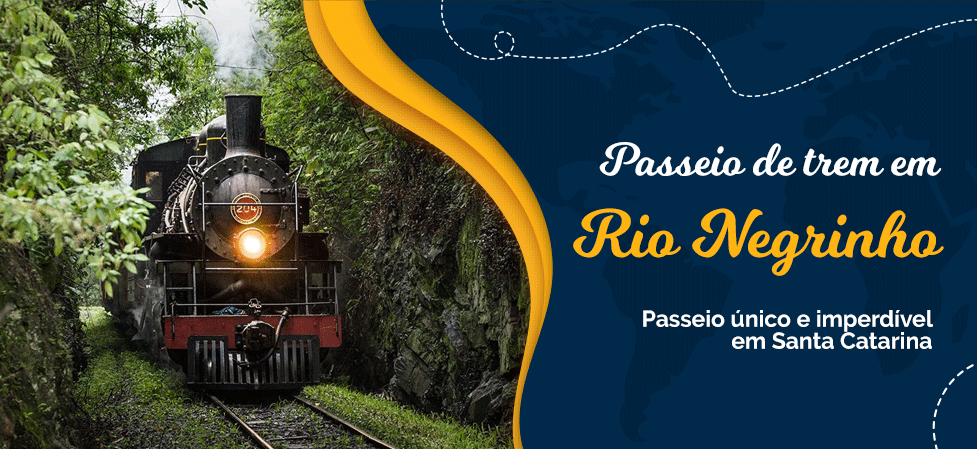 Passeio de trem em Rio Negrinho - O único em trecho de serra no Brasil